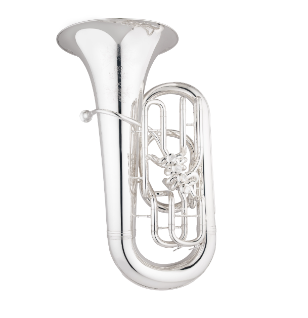Eastman EBE853S EEb Tuba - Silver Plate